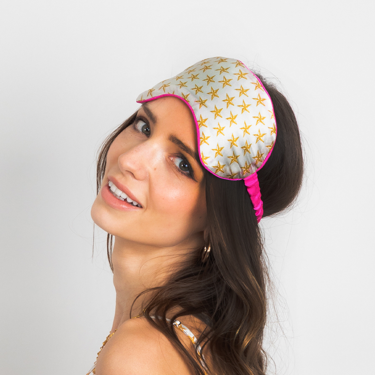 Jessica Russell Flint Nazanin Silk Eye Mask | Caroline Randell's AW25 ...