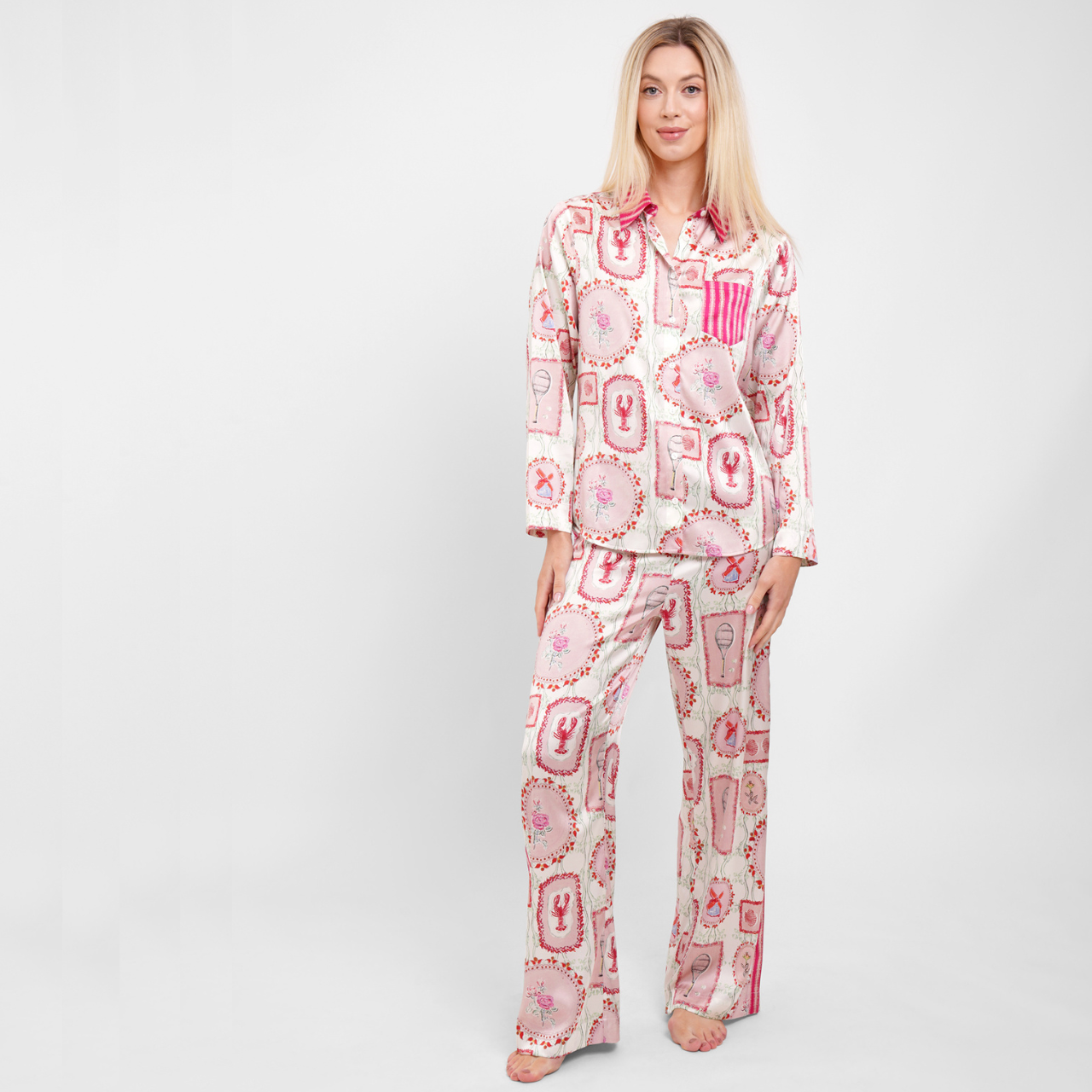 Jessica Russell Flint The Hamptons Pyjama | Caroline Randell Silk ...