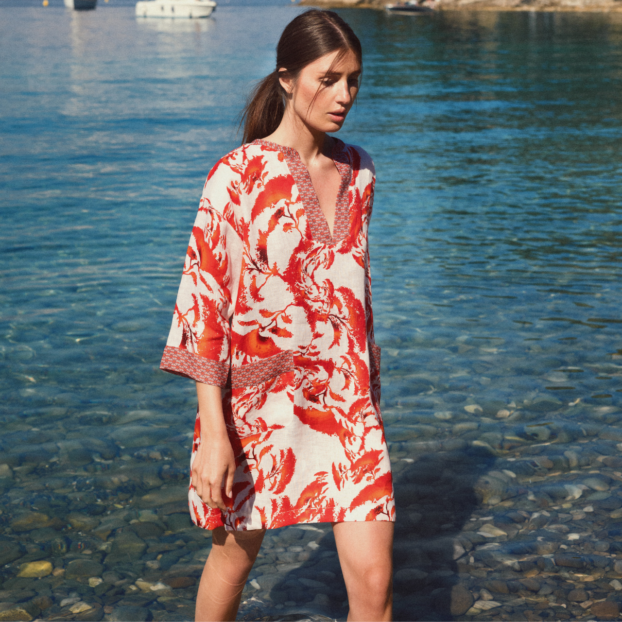 Karma on the Rocks Wabi Short Dress | Caroline Randell's Pretty Clothing