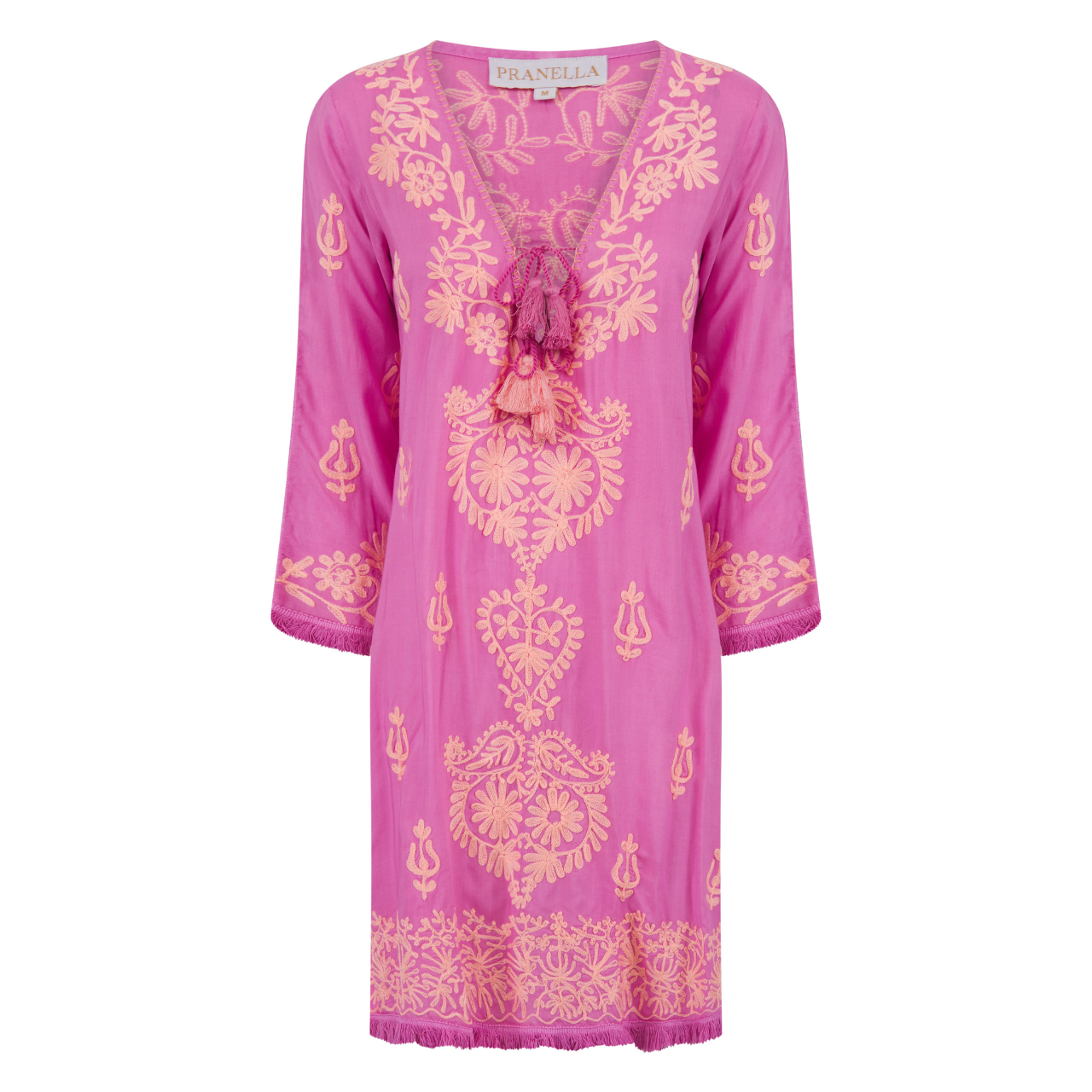 Pranella Aggie Fuchsia/Peach Dress | Caroline Randell's Resortwear