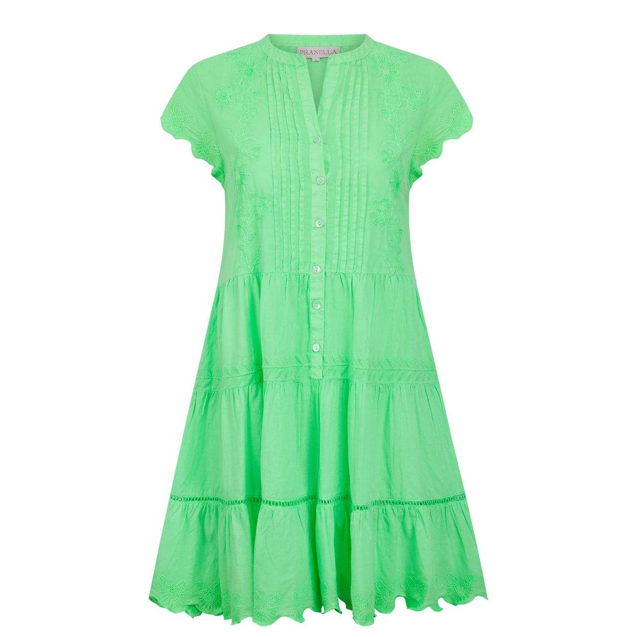 Pranella Salma Dress in Neon Green | Caroline Randell's SS26 Resortwear