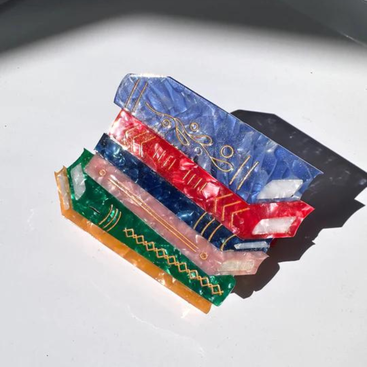 Solar Eclipse Hand Painted Assorted Claw Hair Clips | Caroline Randell ...